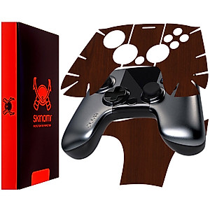 Skinomi Dark Wood Full Body Skin Compatible with Ouya Controller (Full Coverage) TechSkin Anti-Bubble Film