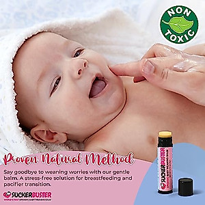 Suckerbuster Baby Breastfeeding Weaning Balm Stick- Plant Based Organic Vegan, Sucker Buster Nipple Balm Cream Ointment - for Babies to Quit Pacifier