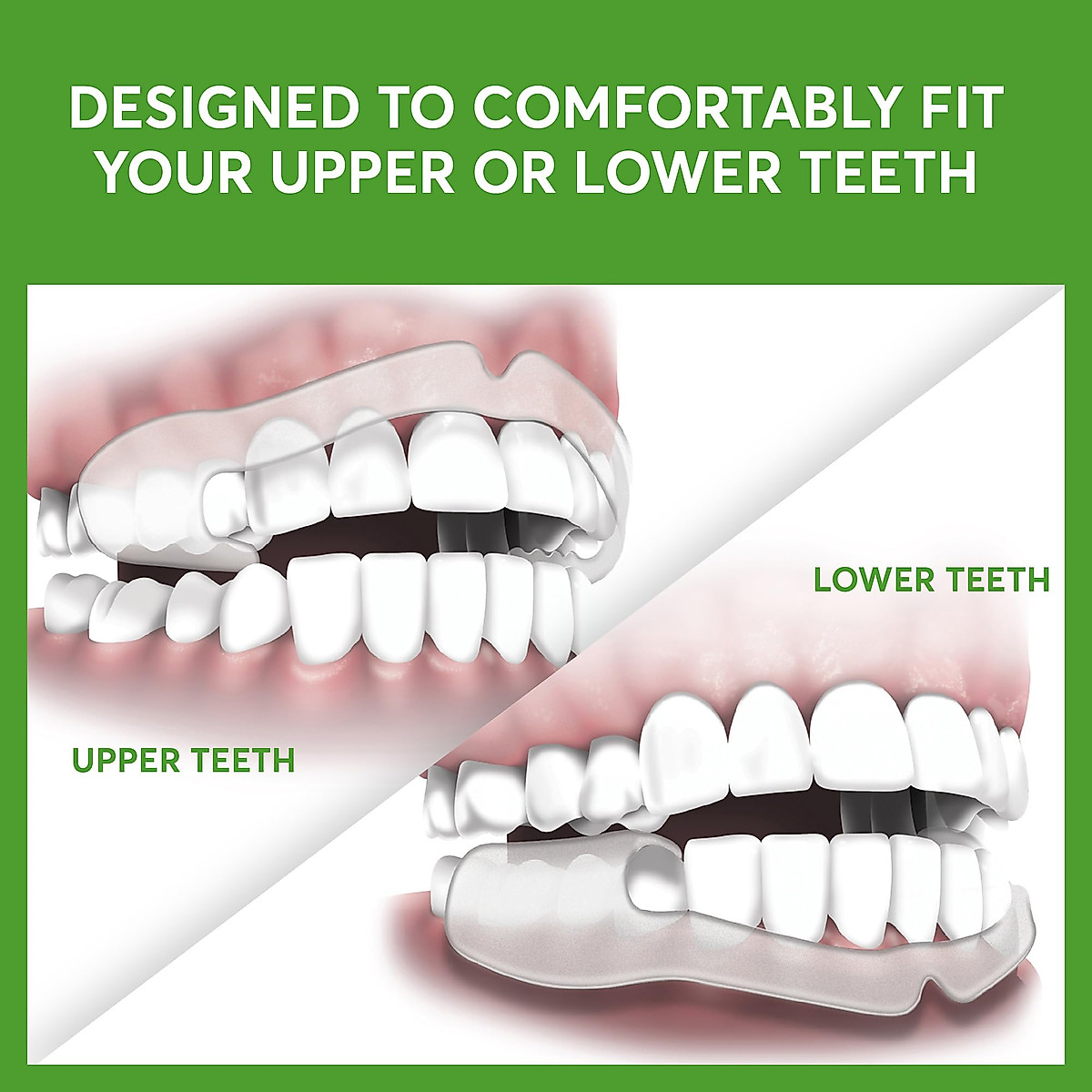 Plackers Grind No More Night Guard, Nighttime Protection for Teeth, BPA Free, Sleep Well, Ready to Wear, Disposable, One Size Fits All, 16 Count