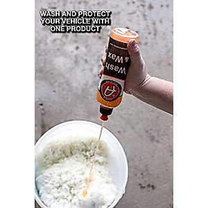 Adam's Wash And Wax (Gallon) - Car Wash Soap Infused With Pure Carnauba Car Wax | Car Cleaning Formula W/Paint Protection | Use In 5 Gallon Bucket Foam Cannon & Foam Gun