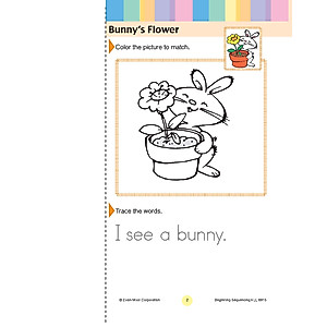 Learning Line: Beginning Sequencing, Prek - Kindergarten Workbook