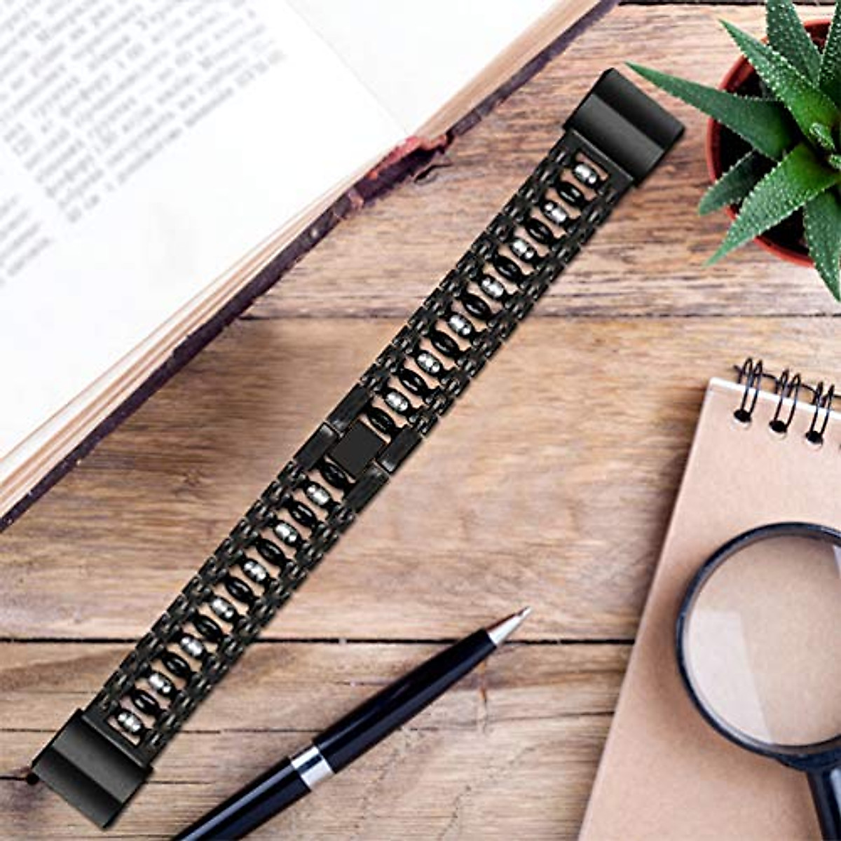 ULTECHNOVO Smartwatch Band Watch Replacement Strap Rhinestone Watch Accessories Watch Strap Watch Frame Wristband