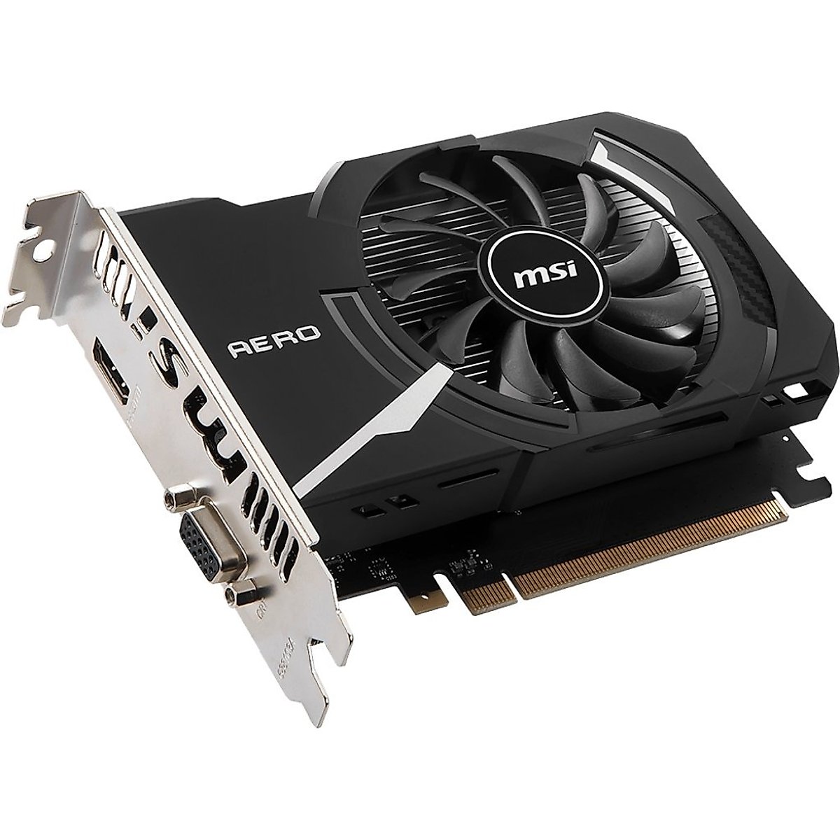 MSI GAMING GeForce GT 1030 2GB GDRR4 64-bit HDCP Support DirectX 12 ITX OC Graphics Card (GT 1030 AERO ITX 2GD4 OC)