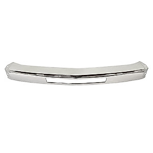 MBI AUTO - Chrome, Steel Front Bumper Impact Face Bar Compatible with 2007 2008 2009 2010 2011 2012 2013 Chevy Silverado 1500 Pickup 07-13, GM1002831