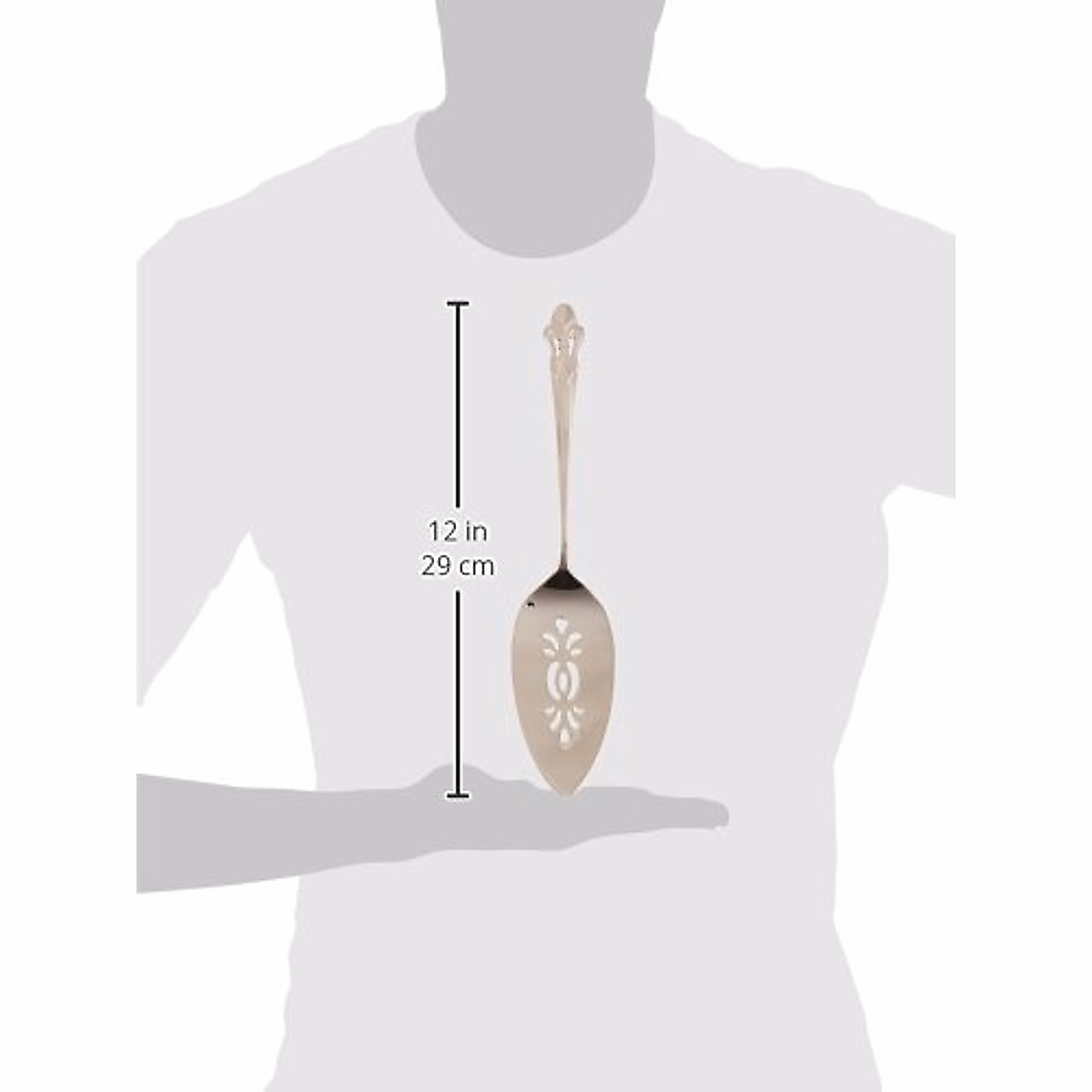 Ginkgo International Fleur de Lis Stainless Steel Cake Server