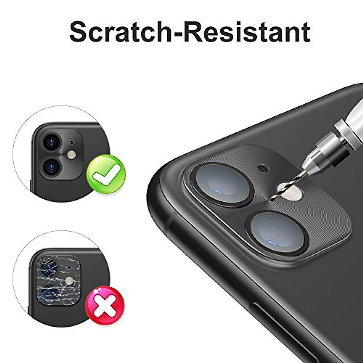 for iPhone 11 Camera Lens Protector - [2 Pack] Uniwit Premium Aluminum ...