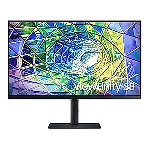 SAMSUNG S80UA ViewFinity 27" UHD High Resolution Monitor, Black (Renewed)