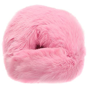 Amazon Essentials Women's Fluffy Slipper, Bright Pink, 8