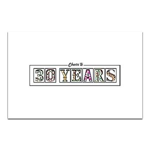 L&O Goods 30th Birthday Party Decorations - Signature Board for Party - Party Supplies, Guest Book, Or Card Alternative for Women Or Men - Signing Board for Party - Poster Size 11x17 – Unframed