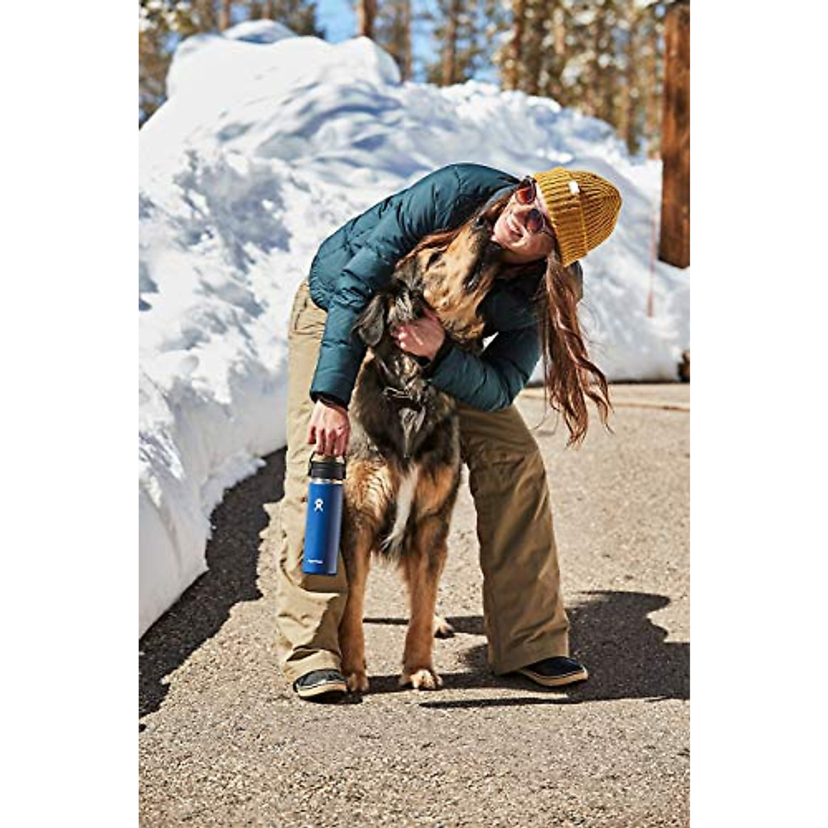 Hydro Flask Wide Mouth Flex Sip Lid Bottle - Stainless Steel Reusable Water Bottle - Vacuum Insulated, Dishwasher Safe, BPA-Free, Non-Toxic