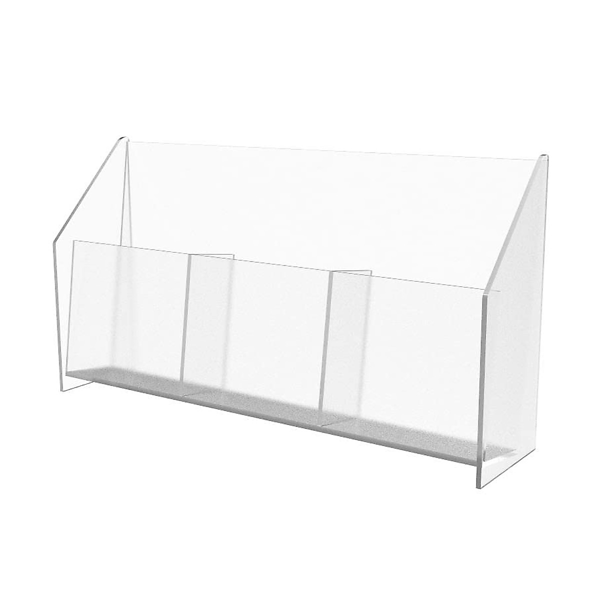 FixtureDisplays® 4 X 6 Post Card Greeting Card Notebook Display Slot Width 4.3" Clear Countertop 10853-CARD-NPF