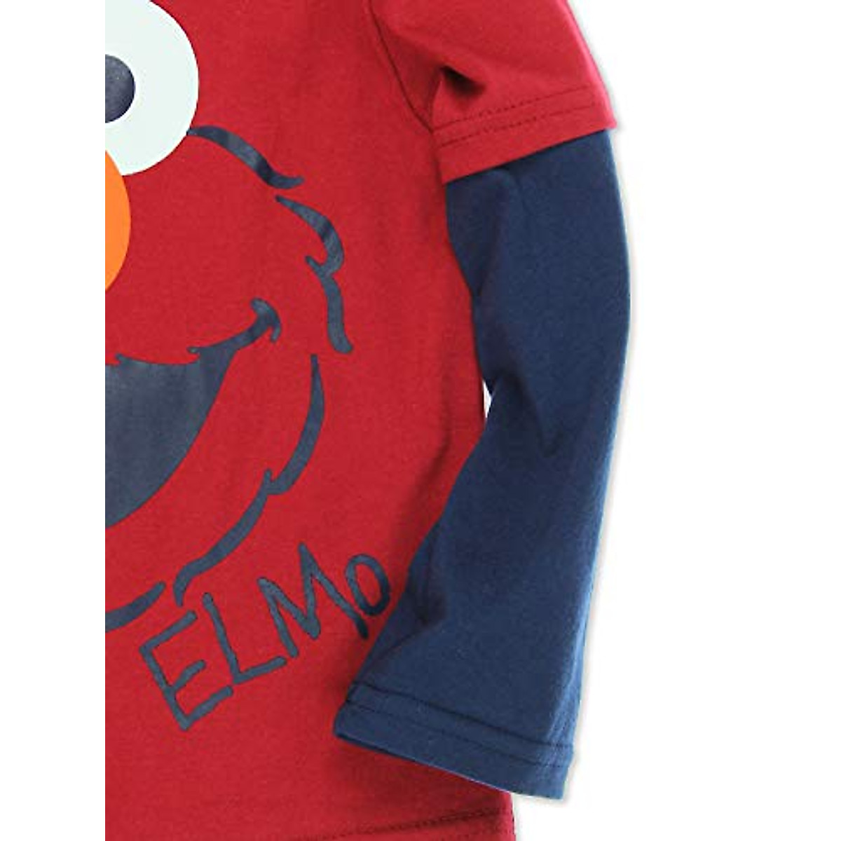 Sesame Street Elmo and Cookie Monster Boys Shirt for Infant and Toddlers Red