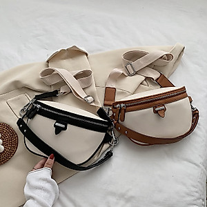 Fashion Crossbody Bag Purses and Handbags for Women PU Leather Shoulder Messenger Bags (Coffee)