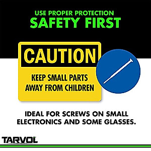 Precision Screwdriver Set (Set of 6 with Case) Flathead & Philips in 6 Different Sizes - Perfect Mini Screwdriver Bits for Jewelry Repair, Watch Repair, and More