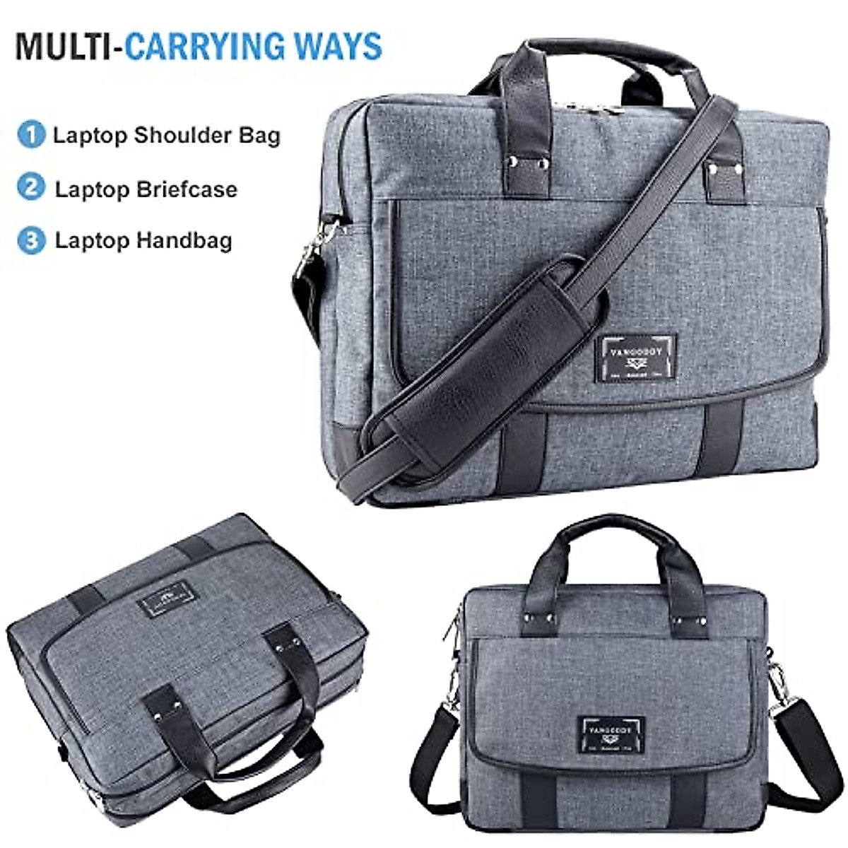 Laptop Shoulder Bag Case Compatible with MacBook Pro 14 inch, MacBook Air 13/Pro 13 inch, 13.5-14.4 Surface Laptop 7/6/5/Studio, Galaxy Tab S10/S9 Ultra