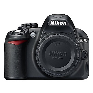 Nikon D3100 14.2MP DX-Format DSLR Digital Camera (Body Only) - (Black)