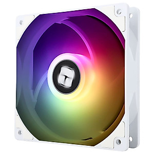 Thermalright TL-C12CW-S X3 CPU Fan 120mm White ARGB Case Cooler, 4pin PWM Silent Computer Cooling Fan with S-FDB Bearing Included, up to 1550RPM（3 Quantities）