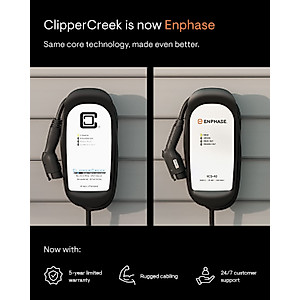 40 Amp Plug-in EV Charger, Enphase HCS-50, NEMA 14-50 Plug, Level 2, 240V, 9.6kW, 5-Year Warranty, 25 ft Cable, J1772 Ruggedized Connector, Formerly ClipperCreek