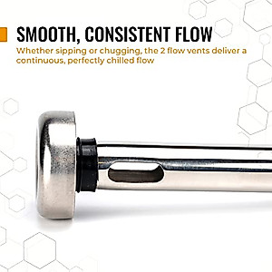 Cork Genius Beer Chiller Sticks, Stainless Steel Beer Bottle Cooler Set, Beer Coolers for Bottles, Beer Gifts and Accessories for Men and Beer Lovers, Pack of 2