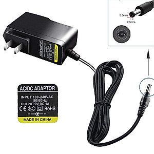 DC 9V 1A AC to DC Switching Power Supply Adapter Input 100-240V, Output 9V DC 1A Transformer Charger