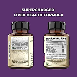 Liver Cleanse Detox & Repair - Artichoke Extract Liver Health Formula for Liver Detox & Liver Cleanse - Liver Support Supplement with Milk Thistle, Turmeric, Ginger, Dandelion, Zinc and more. 60 pills