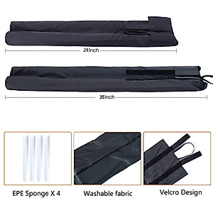 Under Door Draft Stopper Black 29"-35" Noise Window Breeze Dust Air Blocker Adjustable Door Sweeps