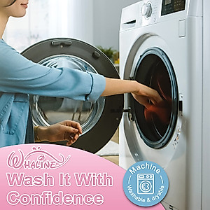 Whaline Easter Kitchen Towel 4 Pack Easter Bunny Rabbit Dish Towels 18 x 28 Inch Colorful Stripes Hand Drying Tea Towel for Spring Holiday Cooking Baking Cleaning Wipes