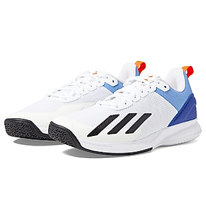 adidas Men's Courtflash Speed Tennis Shoe, White/Black/Black, 11.5