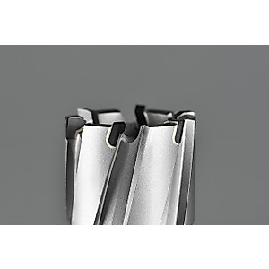 Annular Cutter Set Carbide TCT 13 pcs JESTUOUS 3/4 Inch Weldon Shank 1-3/8 Cutting Depth and Cutting Diameter from 1/2 to 1-1/8 Two Flat Bit for Drill Press with 2 Pilot Pins