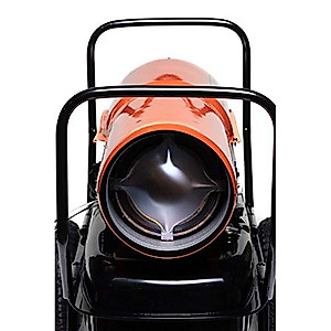HeatFast HF215K Portable Home, Jobsite, Construction Site Forced Air Kerosene/Diesel Salamander Torpedo Space Heater with Thermostat Temperature Control, 215,000 BTU, orange