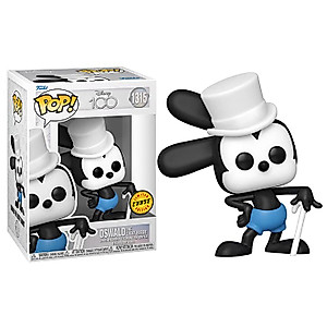 POP Disney: Disney 100 - Oswald The Lucky Rabbit Limited Edition Chase Funko Vinyl Figure (Bundled with Compatible Box Protector Case), Multicolored, 3.75 inches