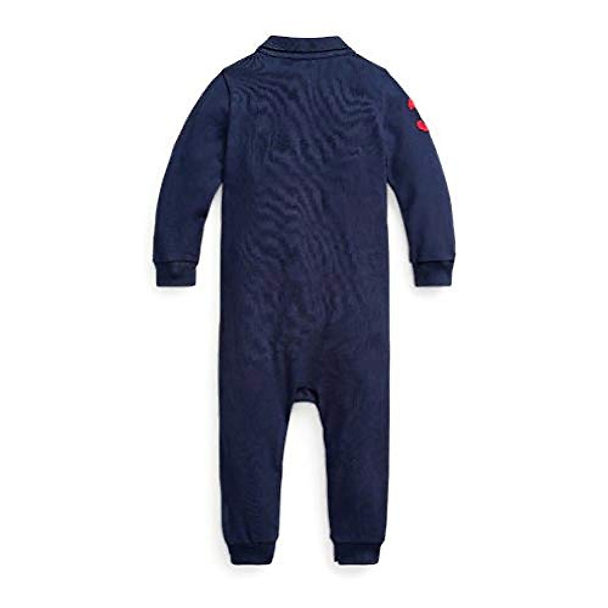 Ralph Lauren Baby Boy Cotton Mesh Polo Coverall Big Pony (24 Months, Cruise Navy)