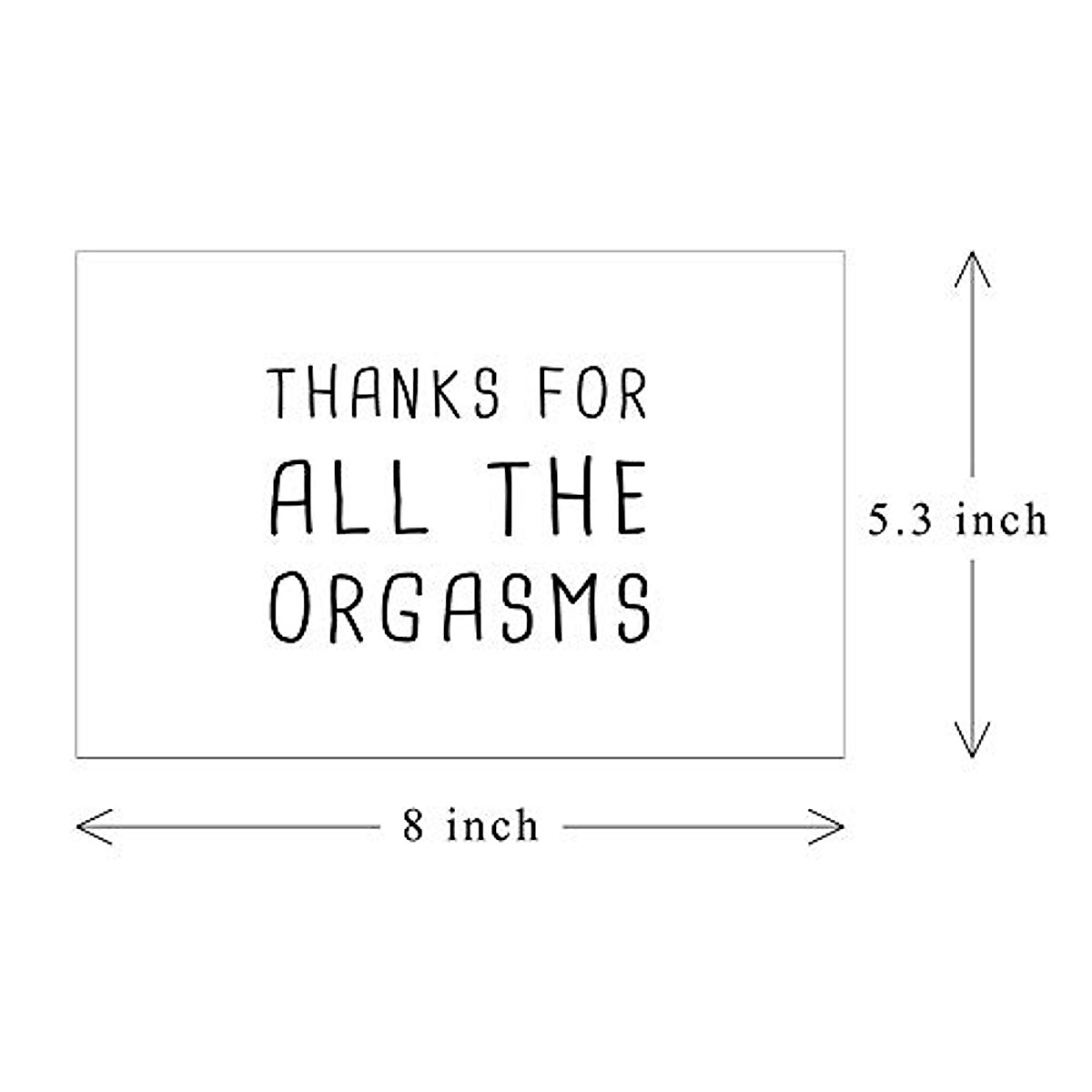 Naughty Birthday Card, Inappropriate Husband Boyfriend Anniversary Card, Thanks for All the Orgasms