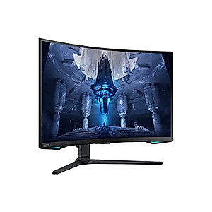 SAMSUNG 32" Odyssey Neo G7 4K UHD 165Hz 1ms G-Sync 1000R Curved Gaming Monitor, Quantum HDR2000, AMD FreeSync Premium Pro, Ultrawide Game View, DisplayPort, HDMI, Black, 2022 (Renewed)