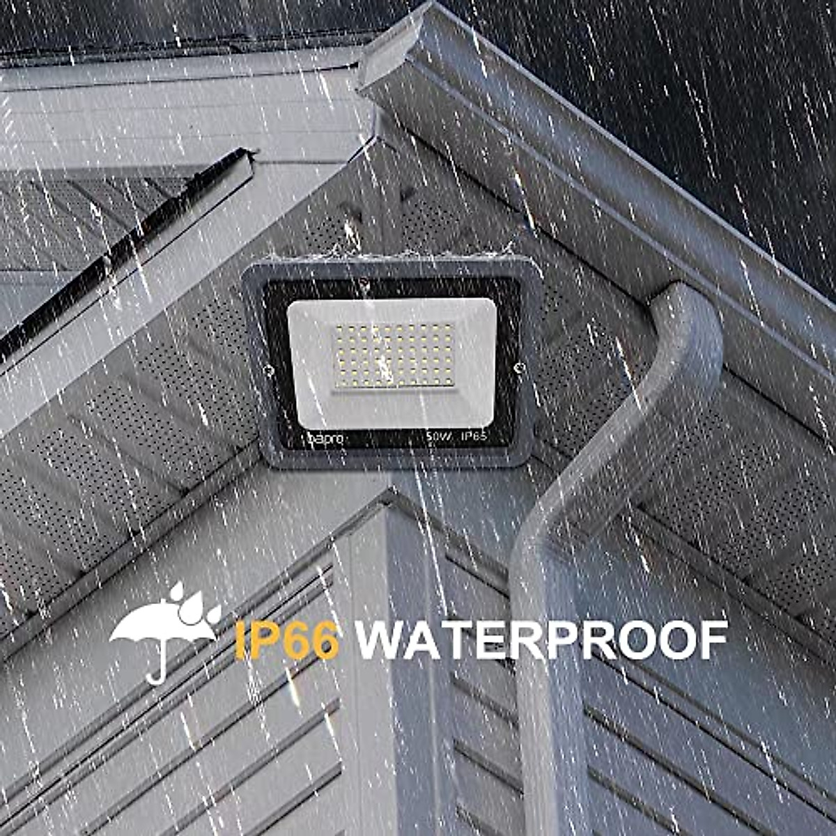 Paideste 2 Pack 20W LED Flood Light Outdoor, 2000LM LED Work Light, IP65 Waterproof Outside Floodlight 6000K Daylight White Super Bright Security Light Fixture for Backyard, Garden, Garage, Playground