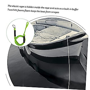 Abaodam 3pcs Boat Rope Boat Dock Lines Elastic Mooring Rope Dock Rope Marine Accessories Black Bungee Cords Braid Accessories Boat Accessory Dock watercraft Safety Rope Outdoor Boat Supply