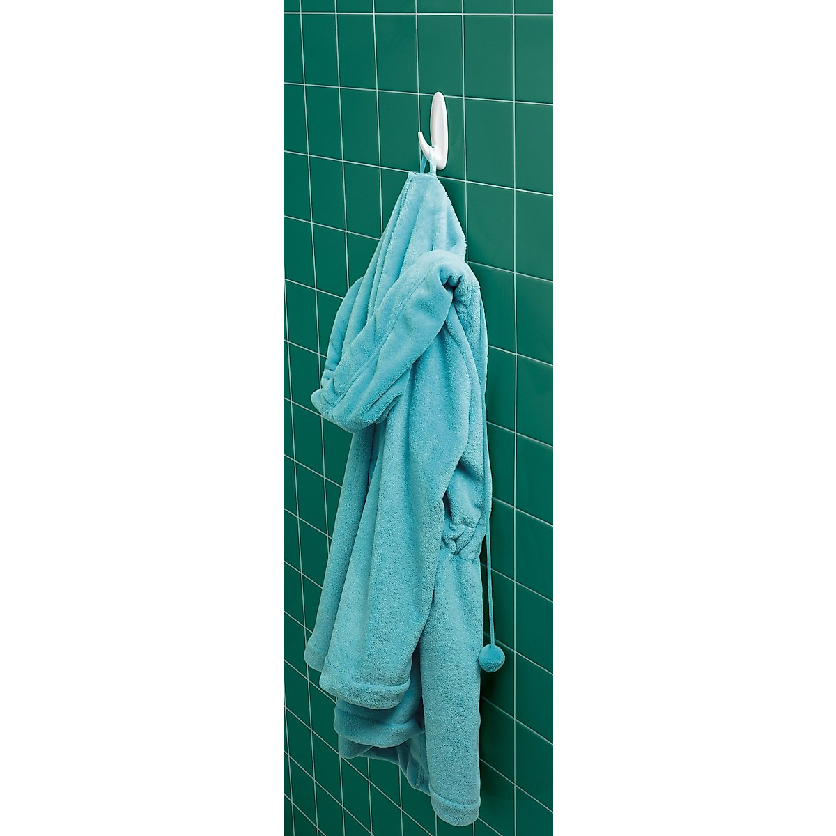 Command Bath Hook With Water-Resistant Strips