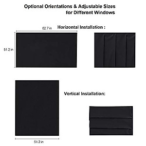 LIFEI [Upgraded] Portable Blackout Shades, Travel Blackout Curtains, Temporary Blackout Blinds, Clever Window Blackout Solution for Baby, Travelers, Night-Shift Workers, Renters