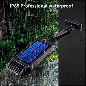 BLHKBAIKB Solar Street Light Outdoor,Dusk to Dawn Motion Sensor with Remote Control 30000 Lumens Solar Outdoor Light IP67 Waterproof,Suitable for Backyard Garden Parking Lot Etc