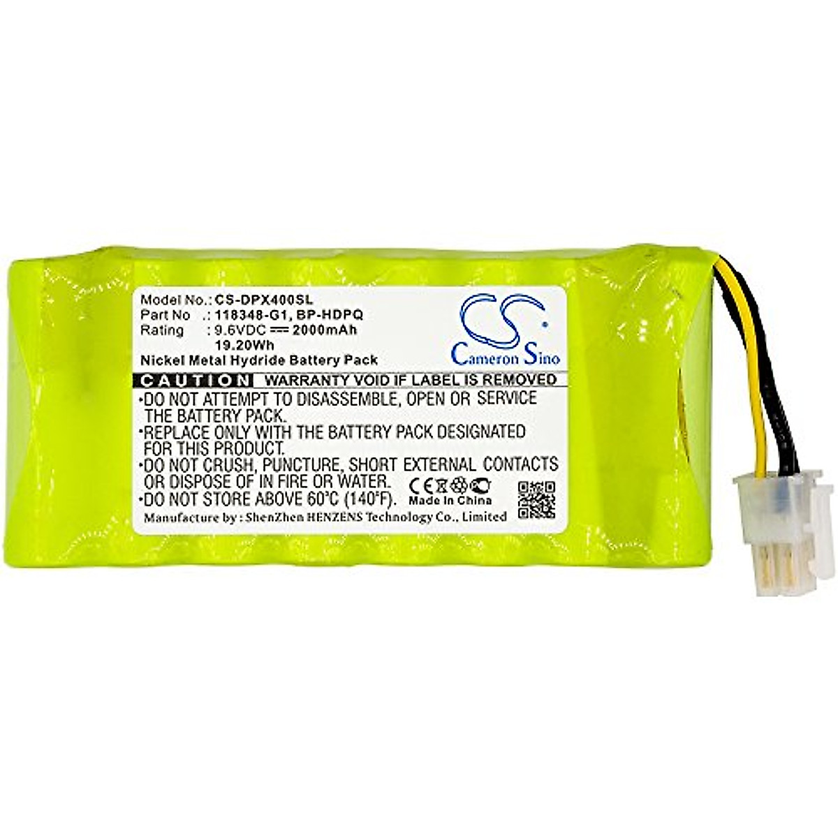Estry 2000mAh Battery Replacement for Dranetz HDPQ-Guide HDPQ-Visa HDPQ-Xplorer HDPQ-Xplorer400 118348-G1 BP-HDPQ