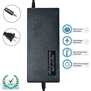 48V Battery Charger 54.6V 2A Power Supply Adapter for Lithium Li-ion Batteries - Ebike Charger With DC Plug and Cooling Fan