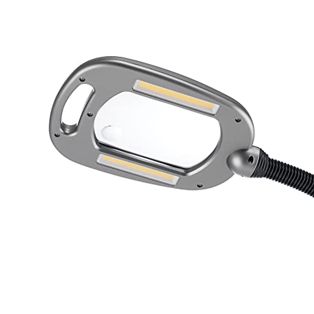 LIGHT IT! By Fulcrum, 20072-401 MultiFlex LED Floor Magnifier Lamp, Silver, Single pack