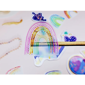 25 Sheets Frosty Transparent Printable Vinyl Sticker Paper A4 Size (8.25" x 11.7") Waterproof Vinyl Sticker Paper Quick Dry For Inkjet/Laser Printer