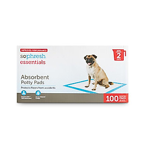 So Phresh Essentials Absorbent Potty Pads for Dogs, Count of 100