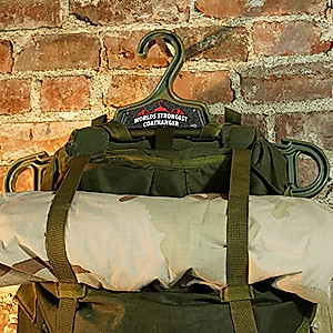 Worlds Strongest Coat Hanger | USA Made | 140 lb Load Capacity | Multipurpose Gear Hanger | Black (6)