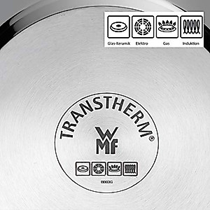 WMF Sauce pan Ø 16 cm Approx. 1,5l Pouring Rim Cromargan Stainless Steel Brushed Suitable for All Stove Tops Including Induction Dishwasher-Safe