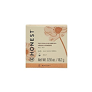 Honest Invisible Blurring Loose Powder | Lightweight Setting Powder | Mattify & Set Makeup |EWG Certified & Dermatologist Tested |Vegan + Cruelty free | .56 oz