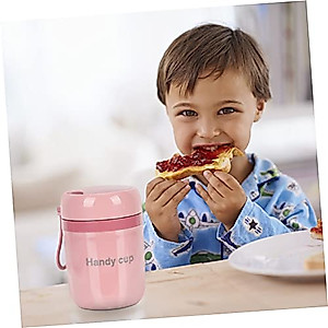 Cabilock 3pcs Mini Breakfast Cup Vacuum Insulated Bucket Containers with Lids Snackle Insulated Container Hot Food Stainless Water Bottles Thermal Soup Bucket Travel Drinks Thermal Jug Pp