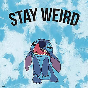 Skinit Decal Gaming Skin Compatible with PS4 Console - Officially Licensed Disney Lilo and Stitch Stay Weird Design