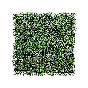 Windscreen4less Artificial Faux Ivy Leaf Decorative Fence Screen 20'' x 20" Boxwood/Milan Leaves Fence Patio Panel,New Milan Leave 16 Pieces